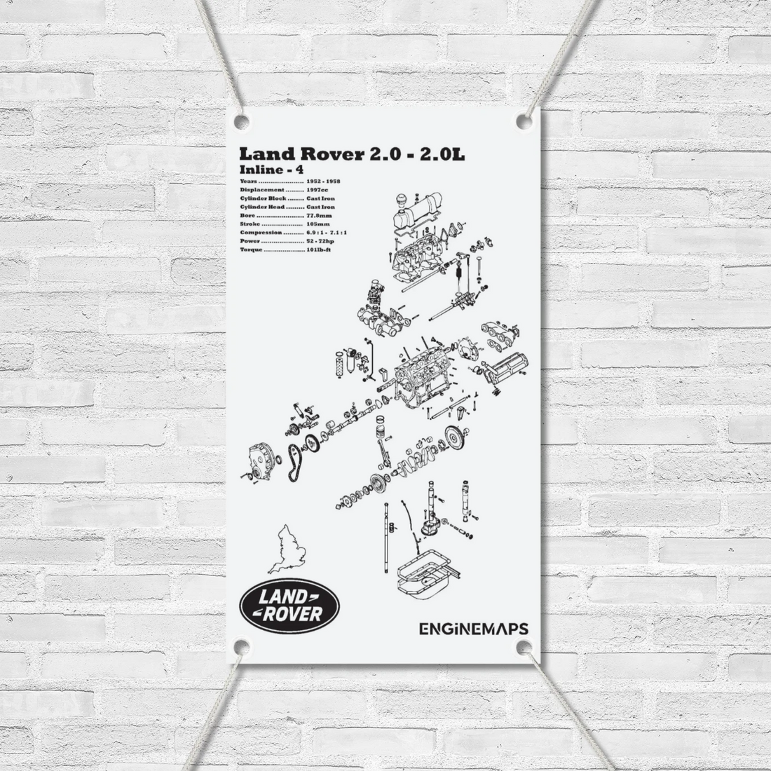 Land Rover 2.0L Exploded View Banner – EngineMaps