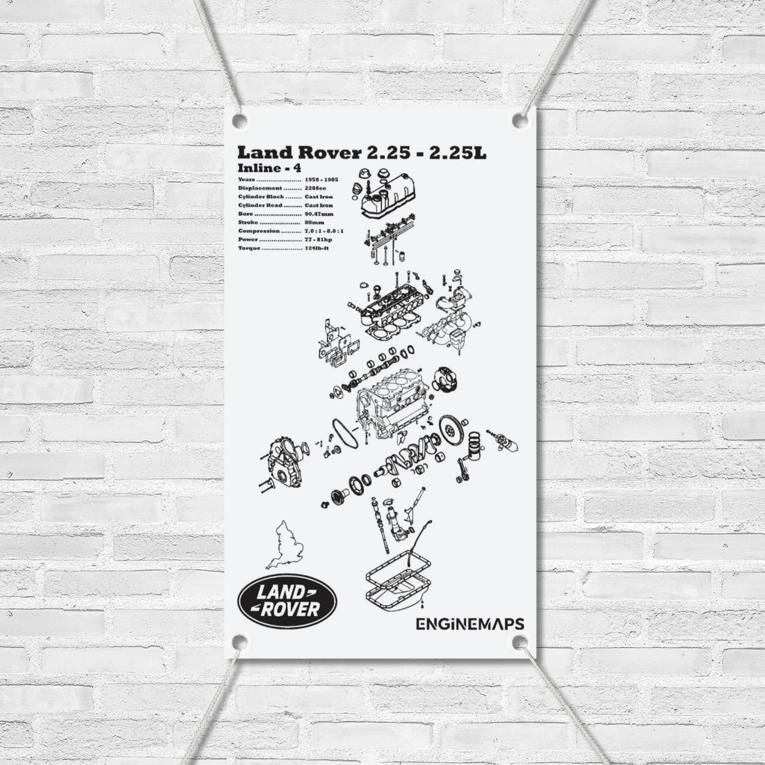 Land Rover 2.25L [Petrol] Exploded View Banner – EngineMaps