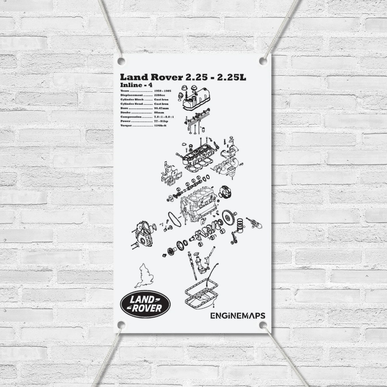 Land Rover 2.25L [Petrol] Exploded View Banner – EngineMaps