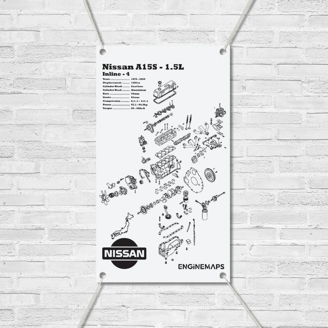 Nissan A15S 1.5L Exploded View Banner – EngineMaps