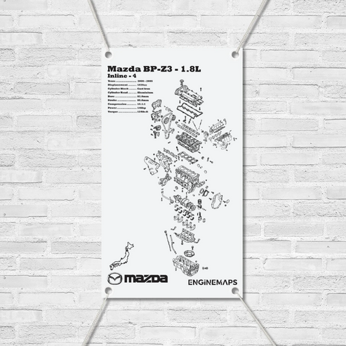 Mazda BPZ3 1.8L Exploded View Banner – EngineMaps