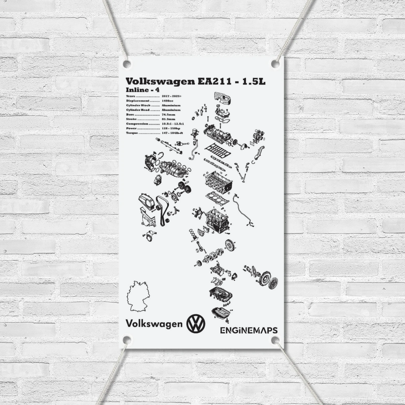 Volkswagen EA211 1.5L Exploded View Banner – EngineMaps