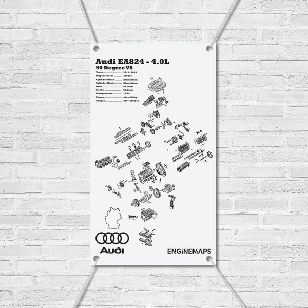 Audi EA824 4.0L Exploded View Banner – EngineMaps