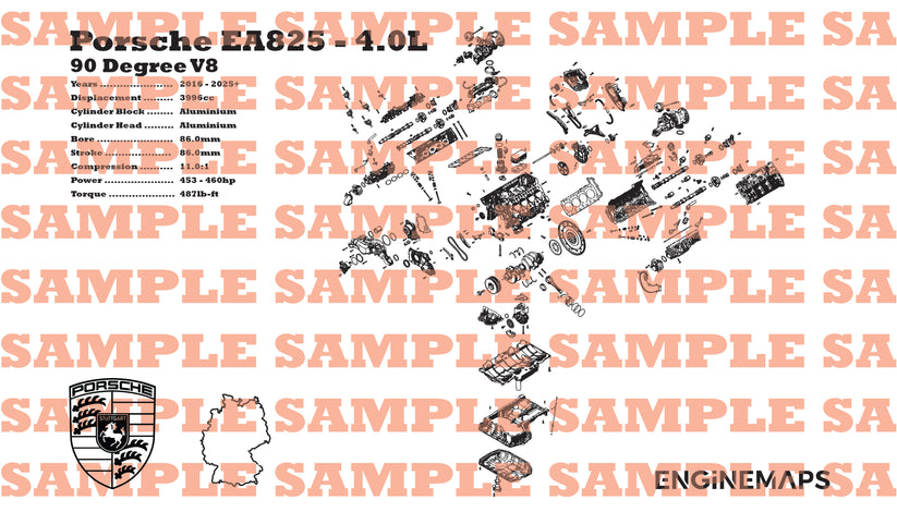 Porsche EA825 4.0L Exploded View Banner – EngineMaps