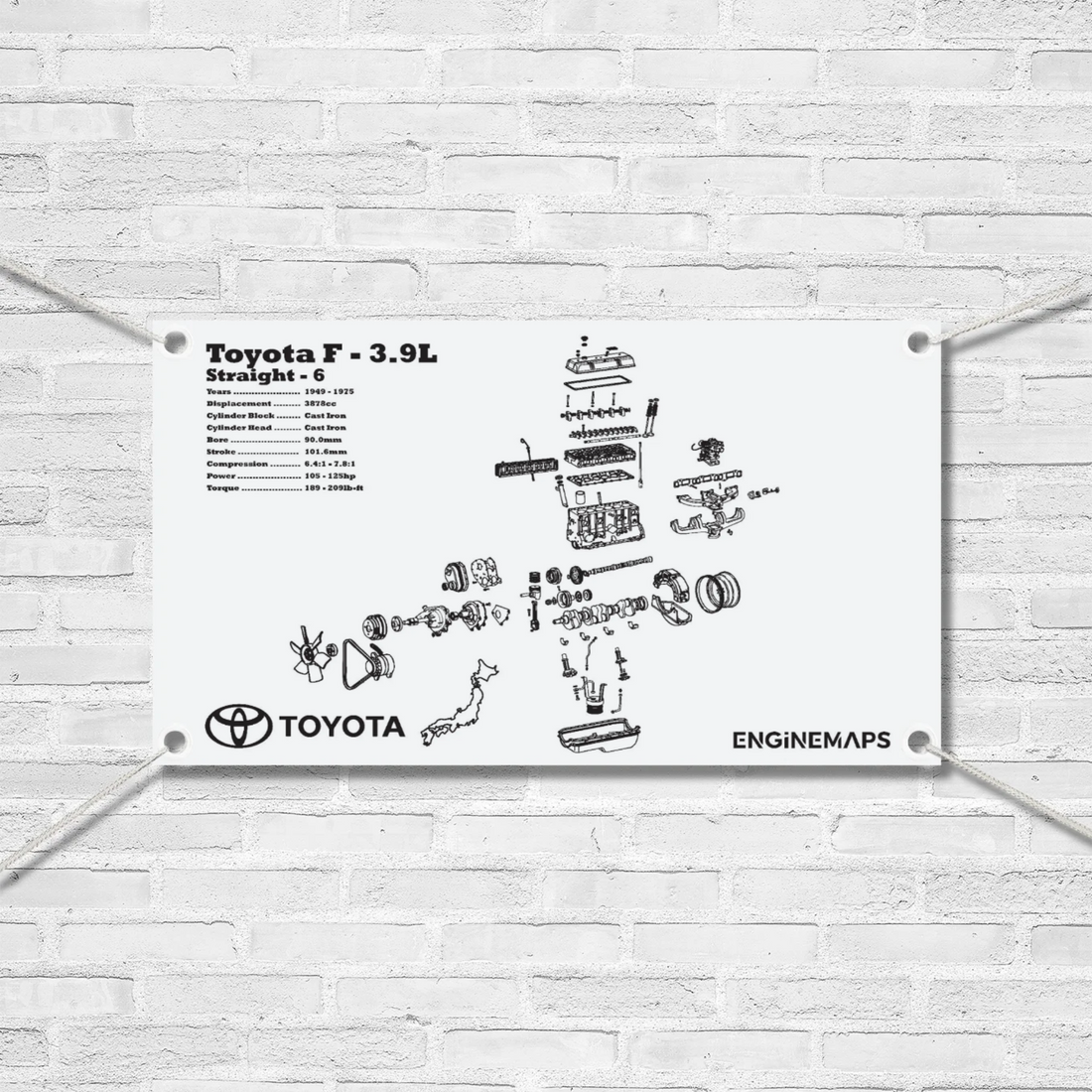 Toyota F 3.9L Exploded View Banner – EngineMaps