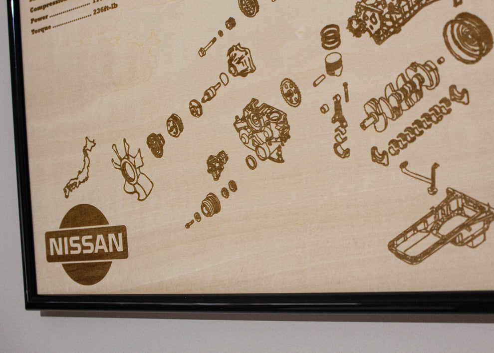 Nissan TB42E 4.2L Exploded view Poster – EngineMaps