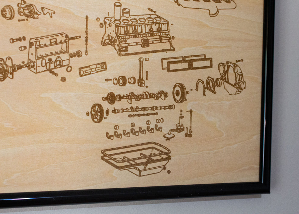 Toyota H 3.6L Exploded View Poster – EngineMaps
