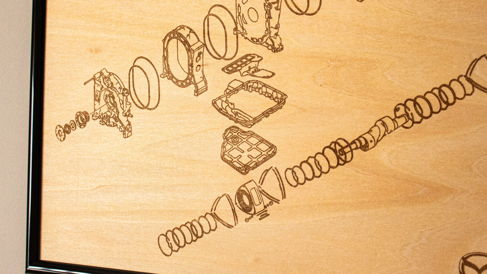 Mazda 13B-RENESIS rotary engine Exploded View Poster – EngineMaps