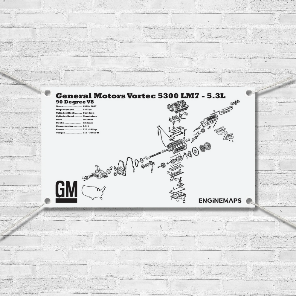 General Motors Vortec 5300 LM7 5.3L Exploded View Banner – EngineMaps