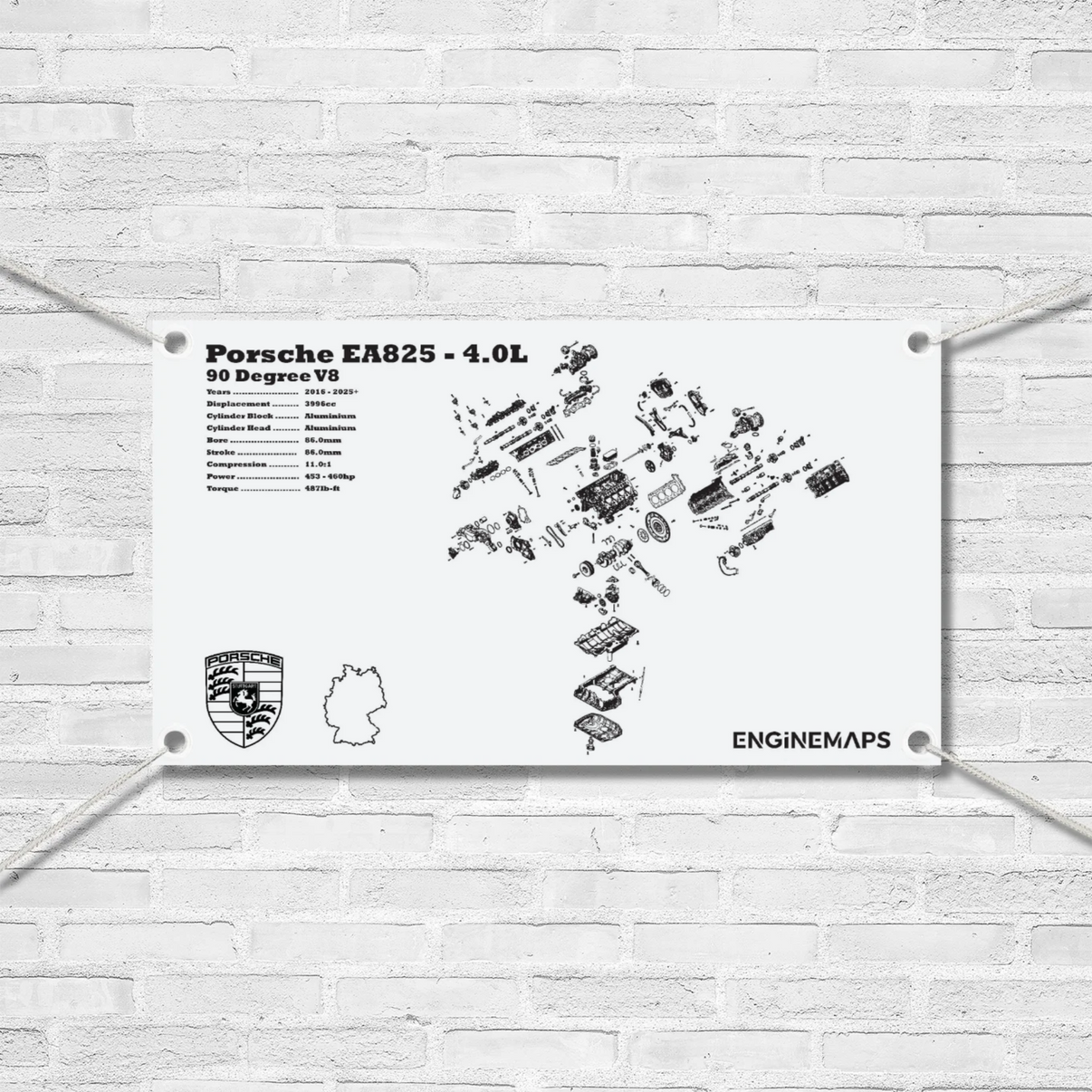 Porsche EA825 4.0L Exploded View Banner – EngineMaps