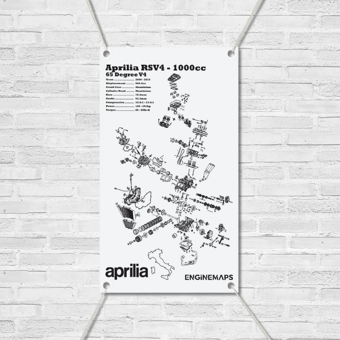 Aprilia RSV4 1000cc Exploded View Banner – EngineMaps
