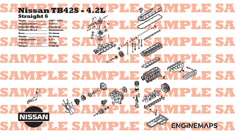 Nissan TB42S 4.2L Exploded View banner – EngineMaps