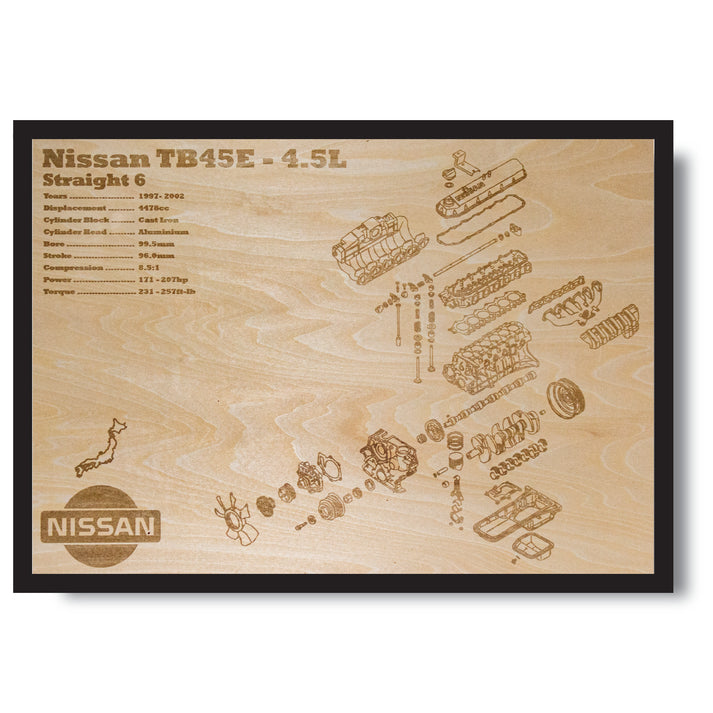 Nissan TB45E 4.5L Exploded View Poster – EngineMaps