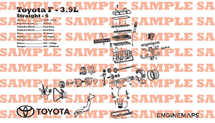 Toyota F 3.9L Exploded View Banner – EngineMaps