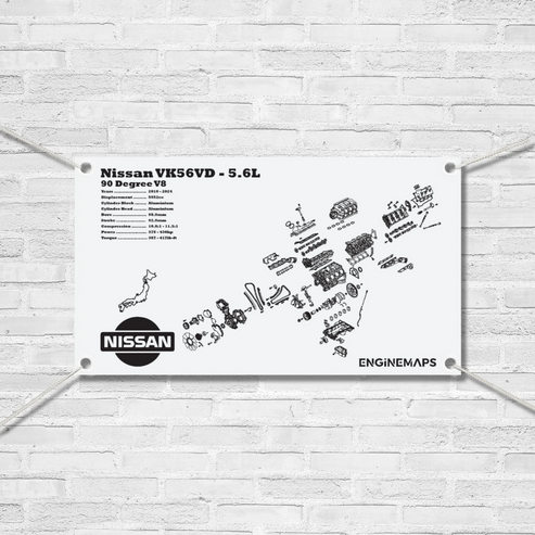 Nissan VK56VD 5.6L Exploded View Banner – EngineMaps