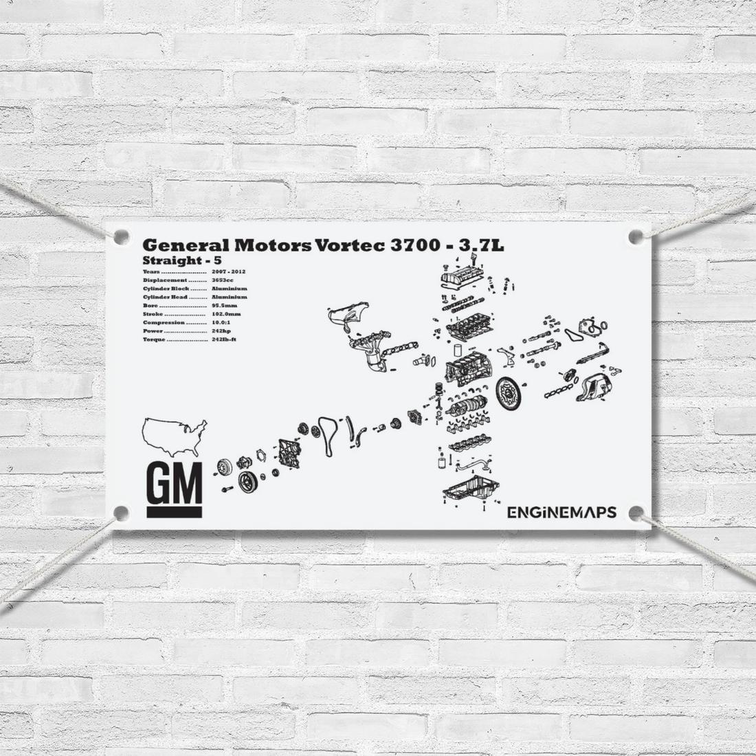 General Motors LLR Vertec 3700 3.7L Exploded View Banner – EngineMaps